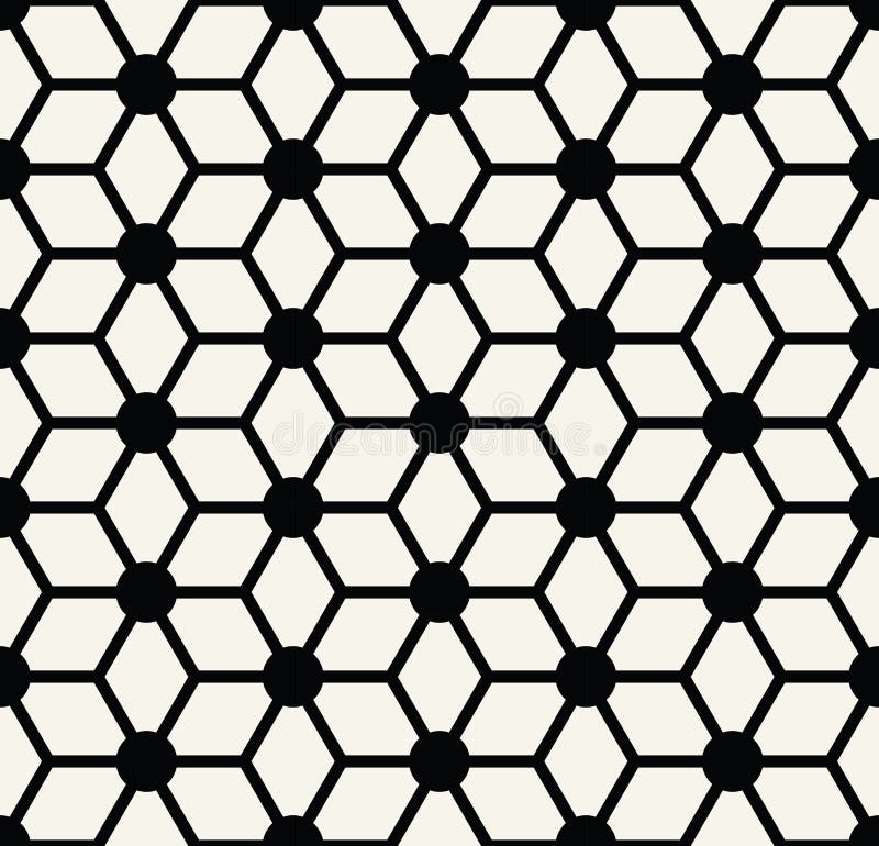 Geometric Grid Graphic Deco Floral Pattern Print Stock Vector ...