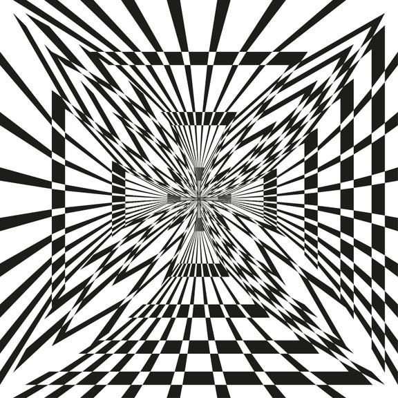 Geometric Grid Pattern. Abstract Square Design. Optical Illusion Vector ...