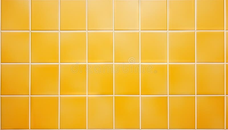Geometric Grid Pattern Light Yellow Ceramic Tile Wall Texture Stock ...