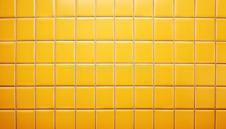 Geometric Grid Pattern Light Yellow Ceramic Tile Wall Texture Stock ...