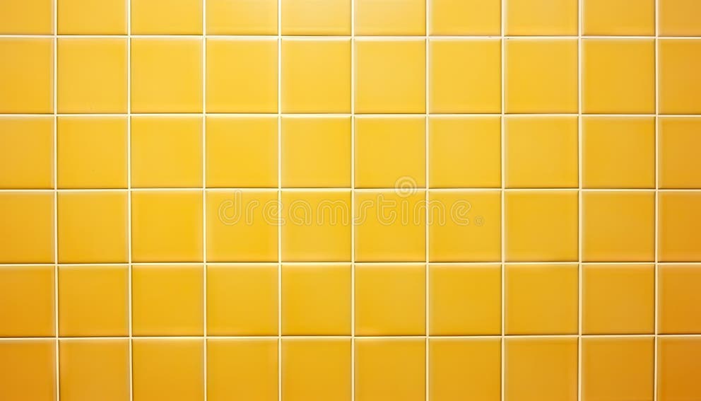 Geometric Grid Pattern Light Yellow Ceramic Tile Wall Texture Stock ...