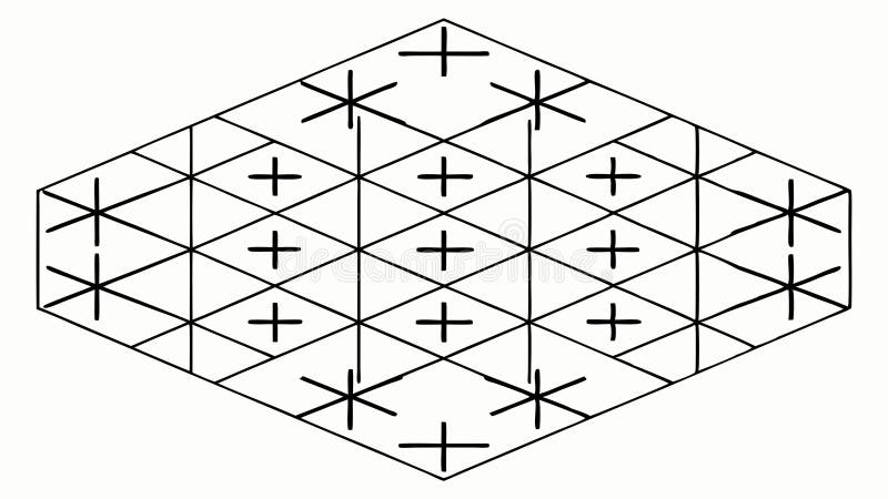 Geometric Grid Plus Sign Pattern Abstract Vector, Vector Design ...