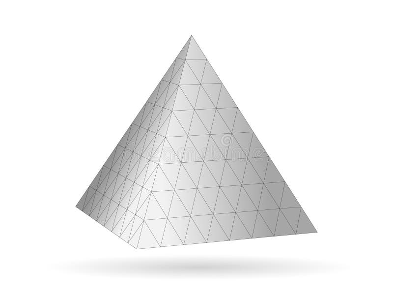 Geometric Net Pyramid Stock Illustrations – 478 Geometric Net Pyramid ...