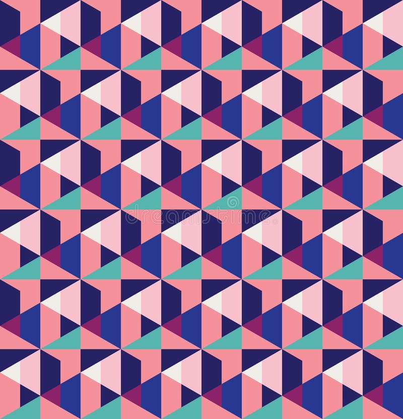 Geometric Grid Seamless Pattern Design Stock Vector - Illustration of ...