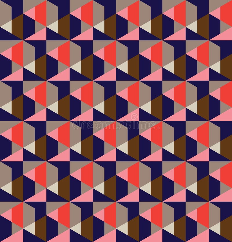 Geometric Grid Seamless Pattern Design Stock Vector - Illustration of ...