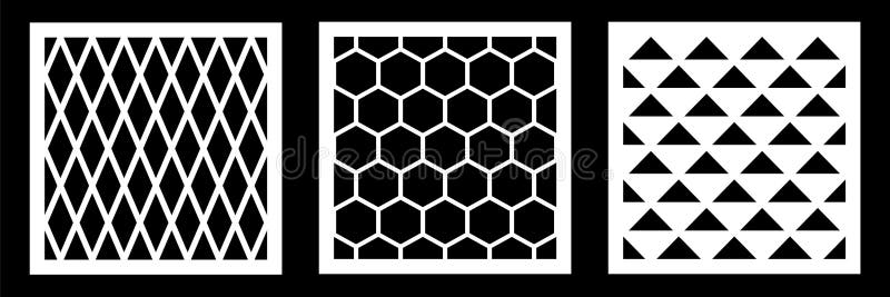 Geometric Grids for Cutting Out and Making a Stencil. Laser and Plotter ...