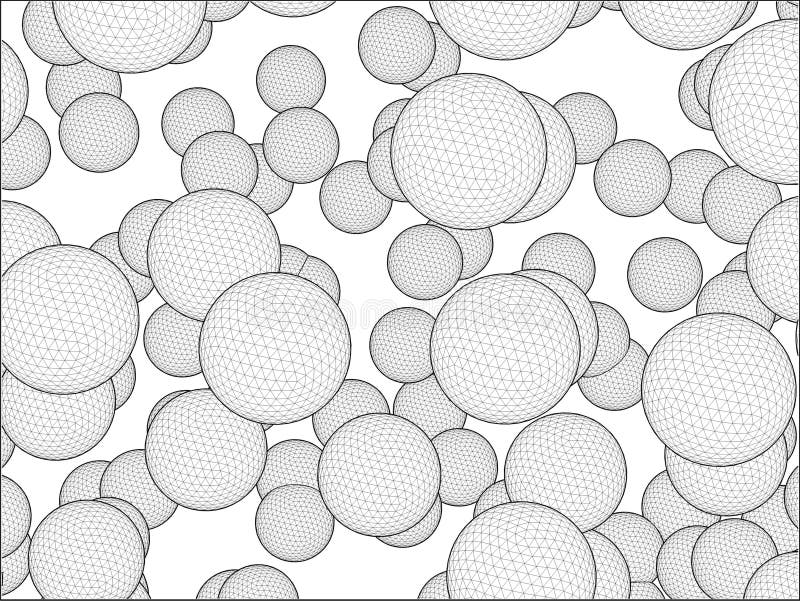 Geometric Group of Bubbles Sphere Vector Stock Vector - Illustration of ...