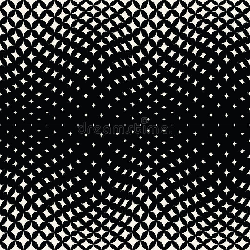 Geometric Halftone Stars Decorative Art Pattern Stock Vector ...