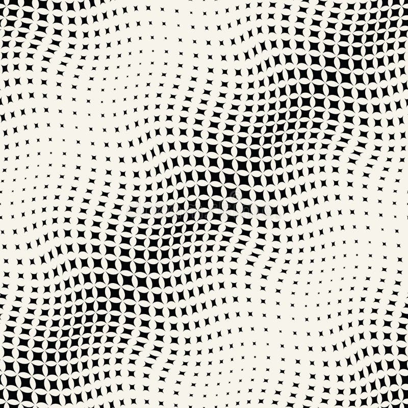 Geometric Halftone Stars Decorative Art Pattern Stock Vector ...