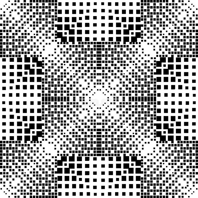 Geometric Halftone Vector Seamless Pattern. Abstract Check Dotted ...