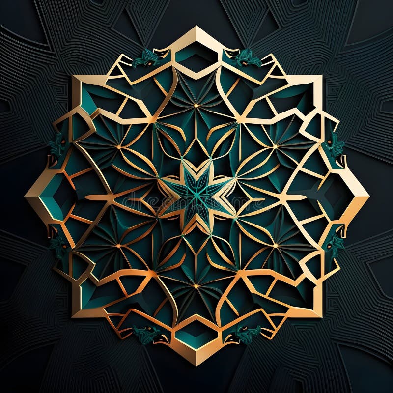 Geometric Harmony: Captivating Patterns and Shapes Stock Illustration ...