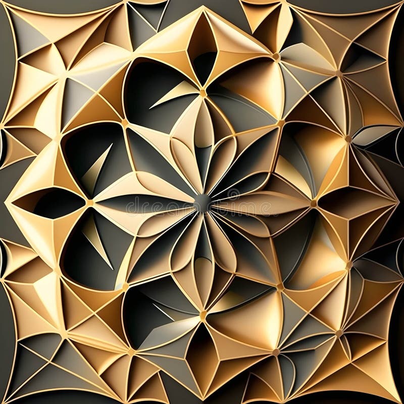 Geometric Harmony: Captivating Patterns and Shapes Stock Illustration ...