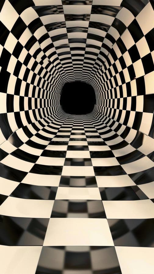 Geometric Harmony. Checkerboard Pattern Concept Stock Illustration ...