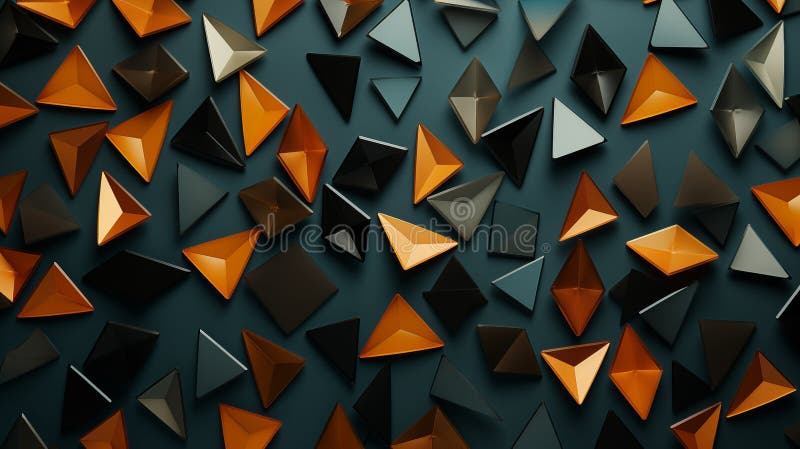 Geometric Harmony Dynamic Abstract Shapes in Rich Hues Stock ...