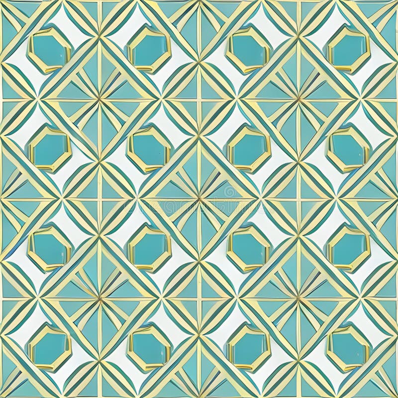 Geometric Harmony, Generative AI Stock Illustration - Illustration of ...