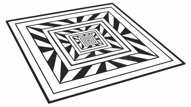 Geometric Harmony: Intricate Floor Tile Pattern, Vector Design ...