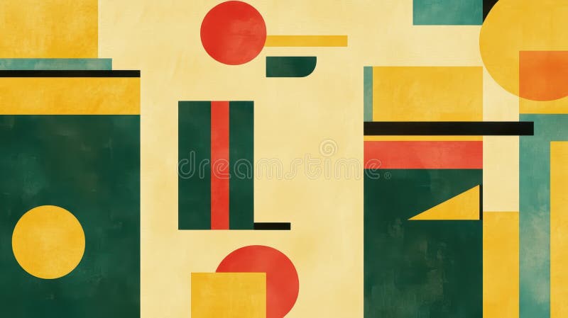 Geometric Harmony a Study in Color and Form Stock Image - Image of ...