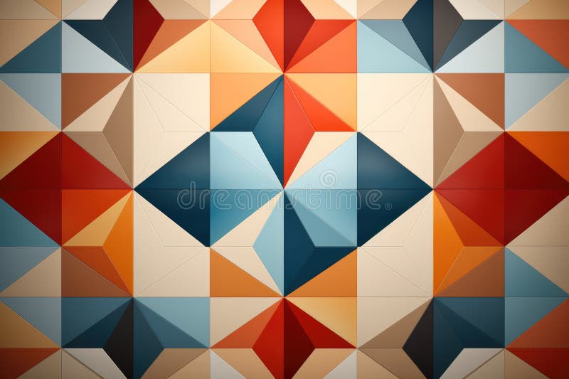 Geometric Harmony Symmetrical Geometric Shapes - Abstract Background ...