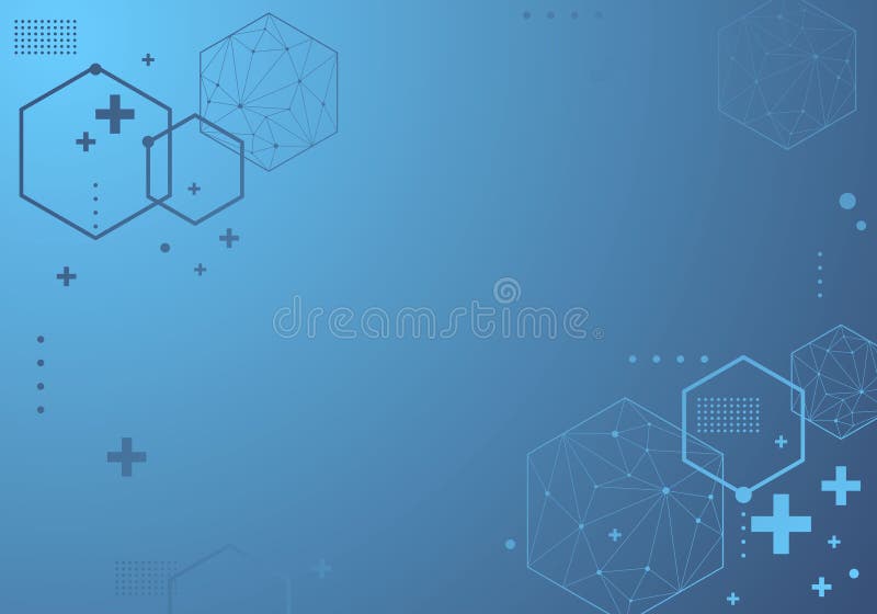 Geometric Haxagon Light Medical Background. Technology Medical Design ...