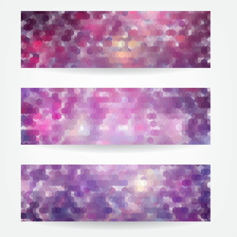 Geometric header set stock vector. Illustration of pattern - 36115545