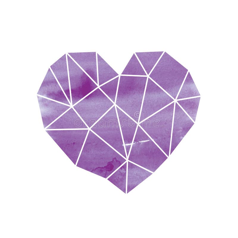 Geometric heart stock vector. Illustration of childish - 34864794