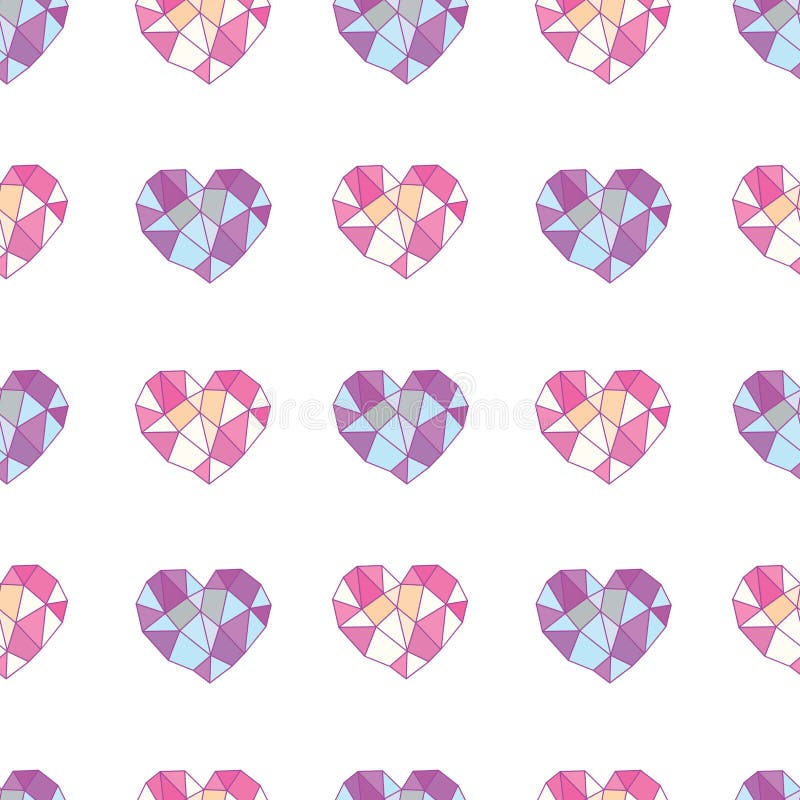 Geometric heart stock vector. Illustration of childish - 34864794