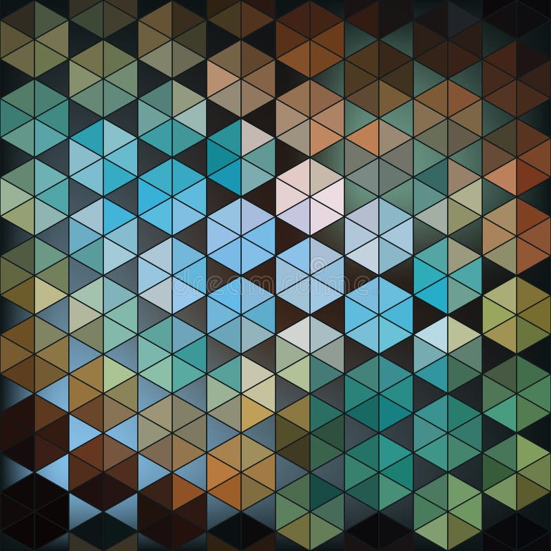 Geometric Hexagon Abstract Background Stock Illustration - Illustration ...