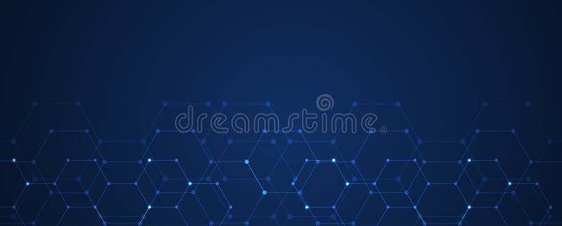 Geometric Hexagon Abstract Science and Technology Background Stock Vector - Illustration of ...