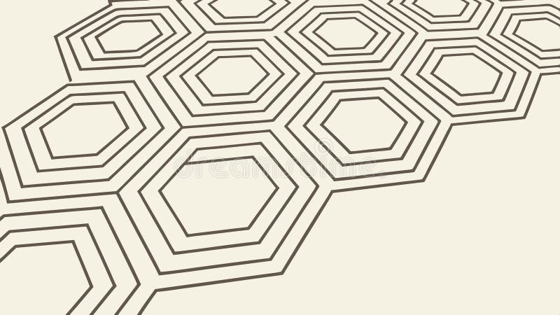 Geometric Hexagon Floor Pattern, Modern Architectural Design Vector ...