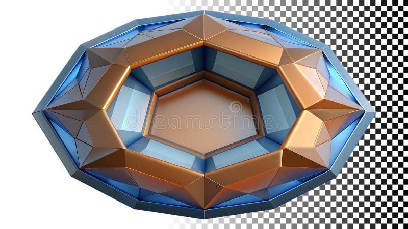Geometric Hexagon Frame, Modern Design, Structural and Tech Border Png ...