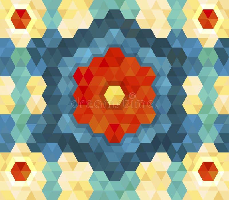 Geometric Hexagon Pattern for Your Design Stock Vector - Illustration ...