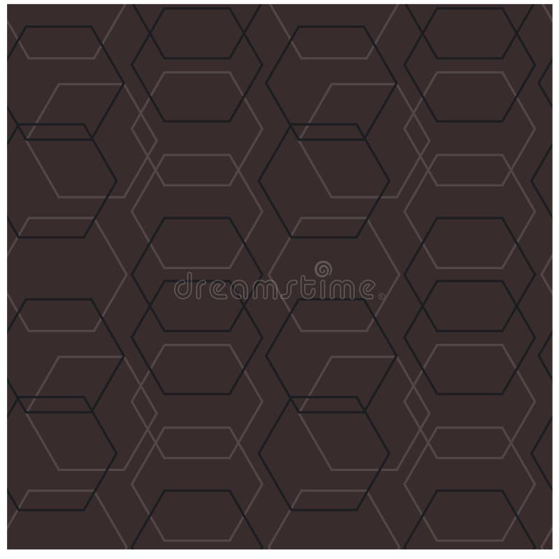 Geometric Hexagon Uneven Seamless Pattern Stock Vector - Illustration ...