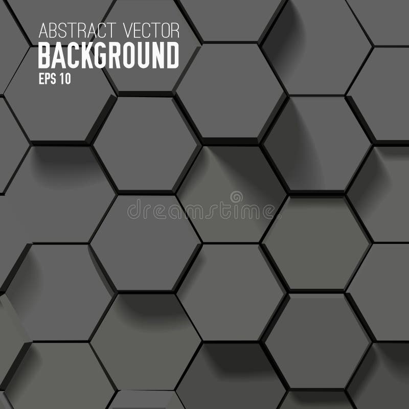Geometric Hexagonal Abstract Background Stock Vector - Illustration of ...