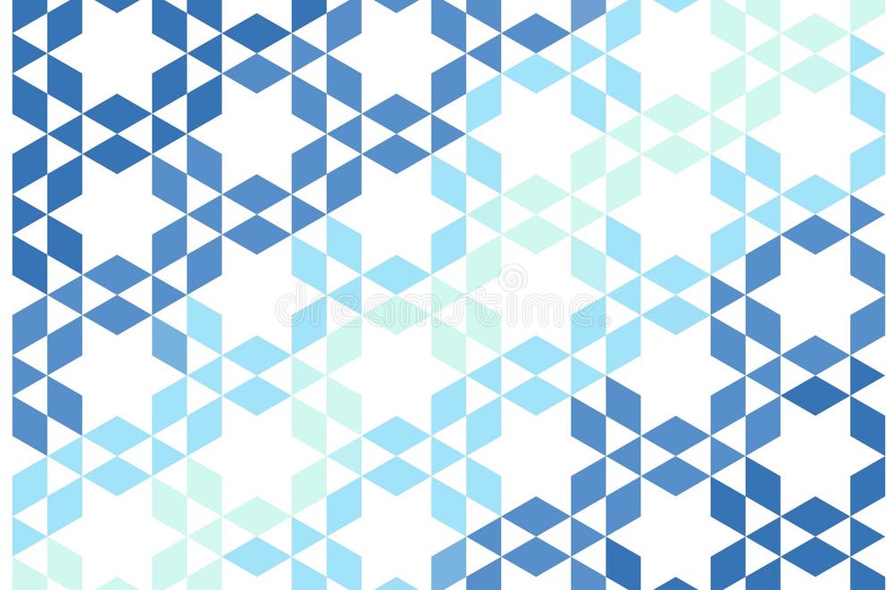 Geometric Hexagonal Pattern in Blue Mint with Structured Abstract ...