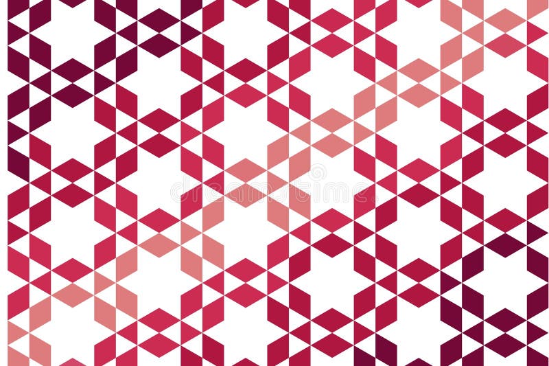 Geometric Hexagonal Pattern in Red Maroon Tones with a Seamless ...