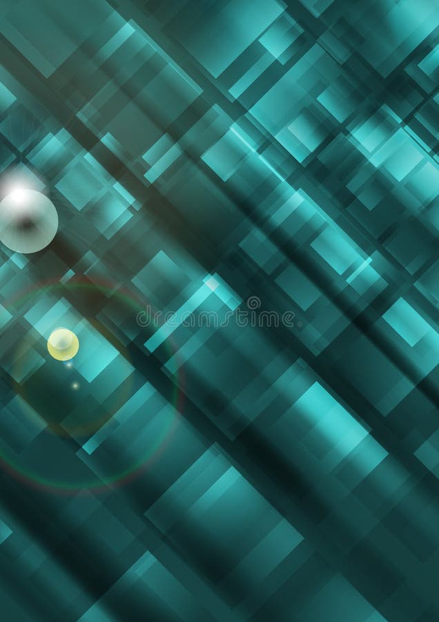 Geometric Hi-tech Turquoise Vector Background Stock Vector ...