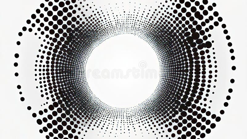 Geometric High-Contrast Dot Design Abstract Layout Stock Illustration ...
