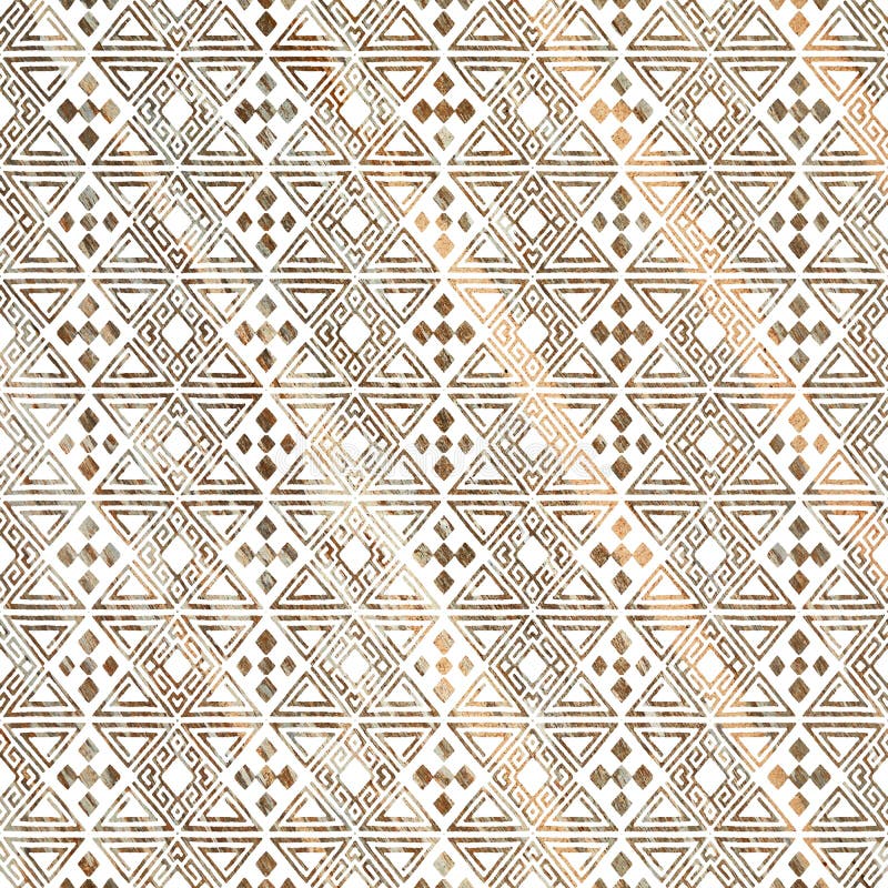 Geometric High Definition Repeat Boho Pattern Isolated on White Canvas ...