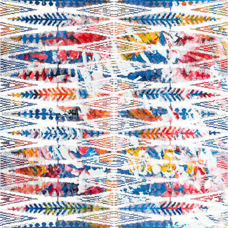 Geometric High Definition Repeat Boho Pattern Isolated on White Canvas ...