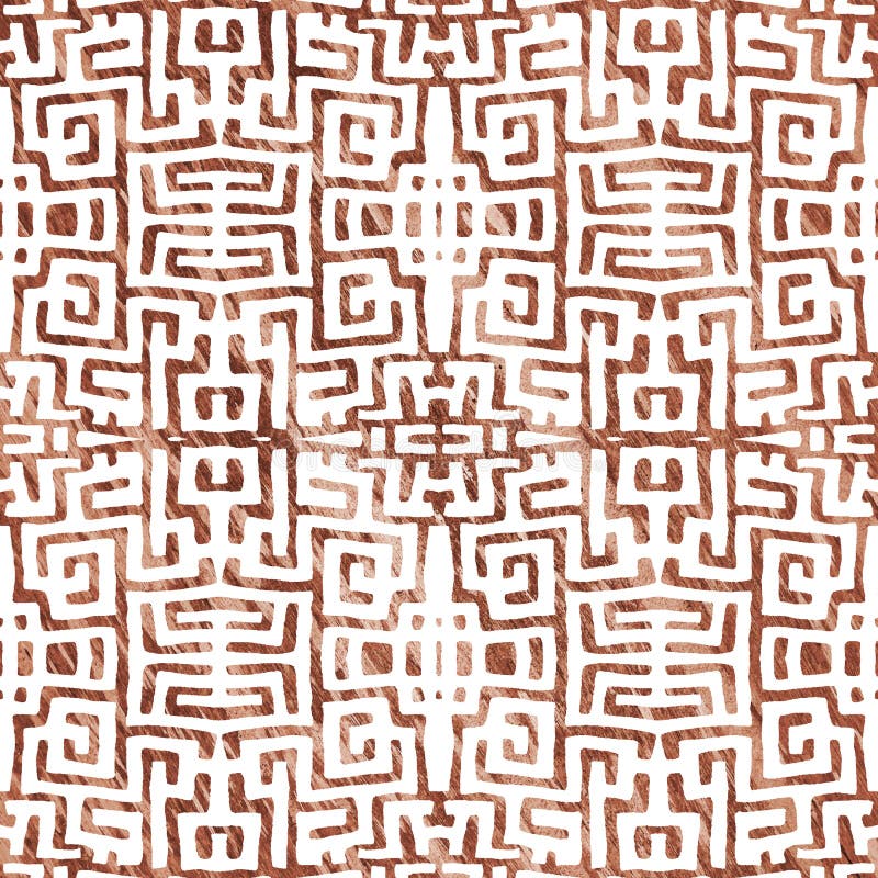 Geometric High Definition Repeat Boho Pattern Isolated on White Canvas ...