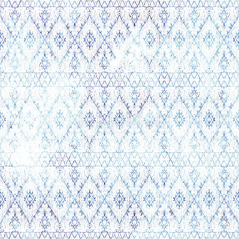 Geometric High Definition Repeat Boho Pattern Isolated on White Canvas ...