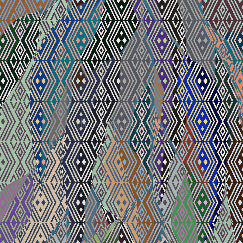 Geometric High Definition Repeat Boho Pattern Isolated on White Canvas ...