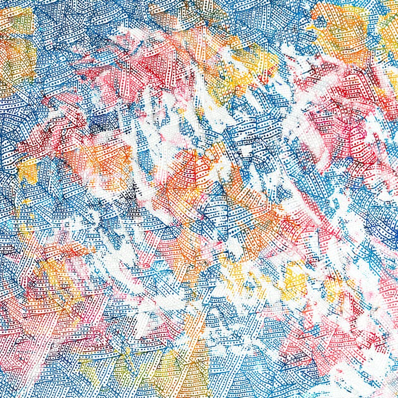 Geometric High Definition Repeat Boho Pattern Isolated on White Canvas ...