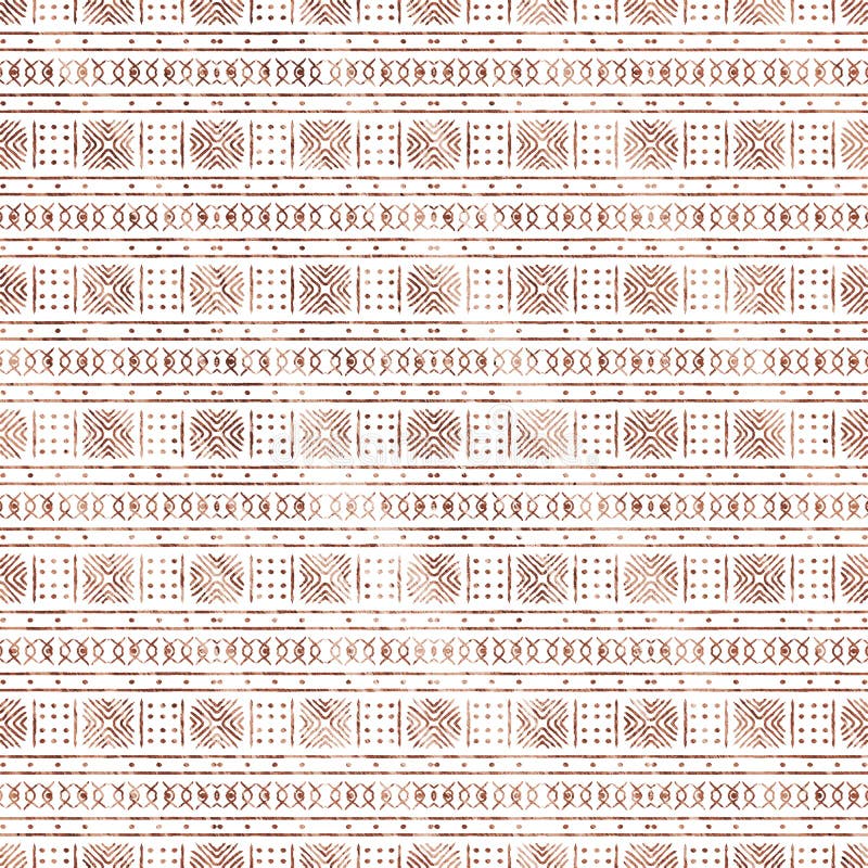 Geometric High Definition Repeat Boho Pattern Isolated on White Canvas ...