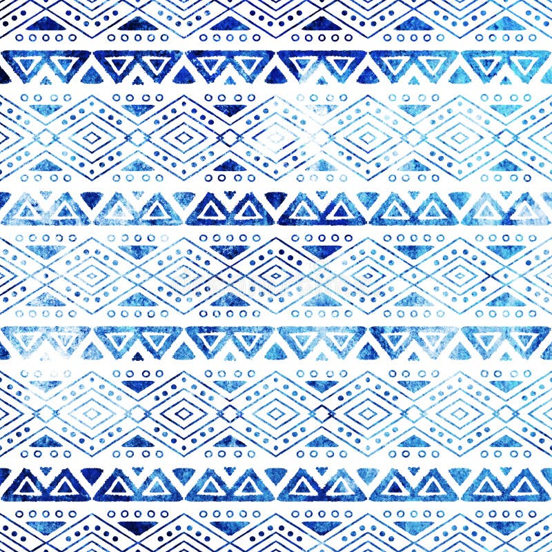 Geometric High Definition Repeat Boho Pattern Isolated on White Canvas ...