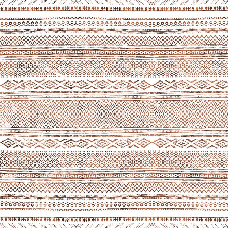 Geometric High Definition Repeat Boho Pattern Isolated on White Canvas ...