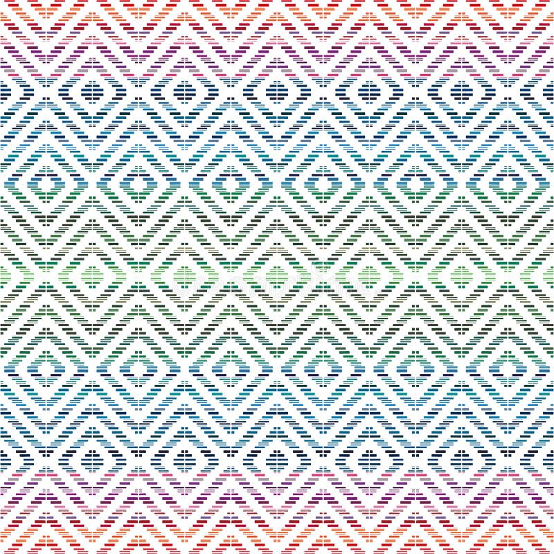 Geometric High Definition Woven Seamless Pattern Stock Illustration ...