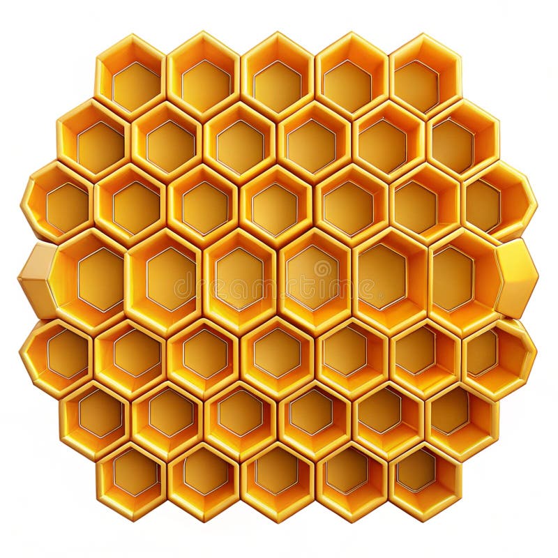 Geometric Honeycomb Pattern Stock Illustration - Illustration of order ...