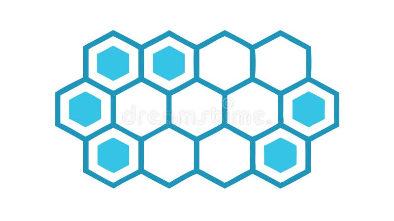 Geometric Honeycomb Pattern for Structure and Connection, Vector Design Generative AI Stock ...