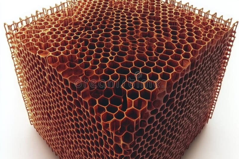 Geometric Honeycomb Structure with Cube Design for Modern Decor and ...